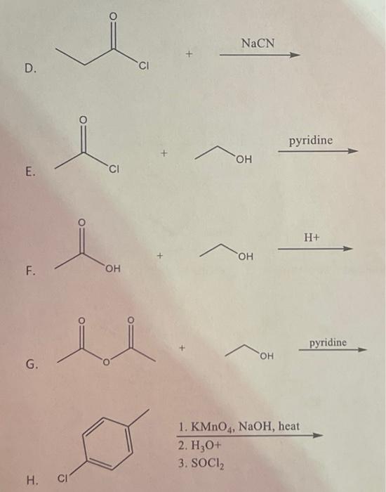 Solved + NaCN pyridine pyridine 1. KMnO4,NaOH, heat 2. H3O+ | Chegg.com