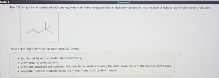 Solved Draw a line-angle formula for each product formed. - | Chegg.com