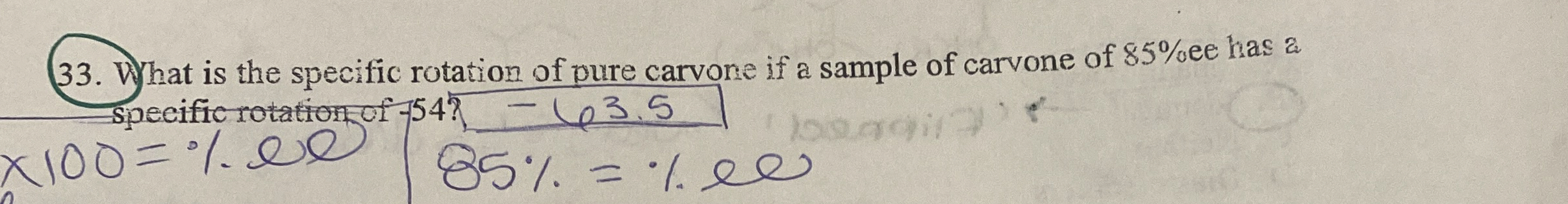 Solved What is the specific rotation of pure carvone if a | Chegg.com