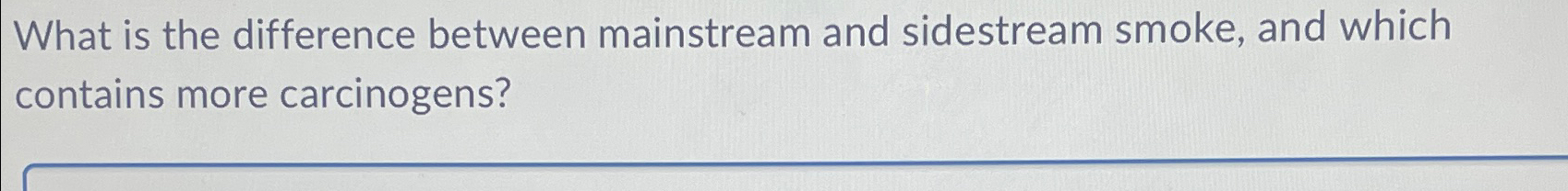 Solved What is the difference between mainstream and | Chegg.com