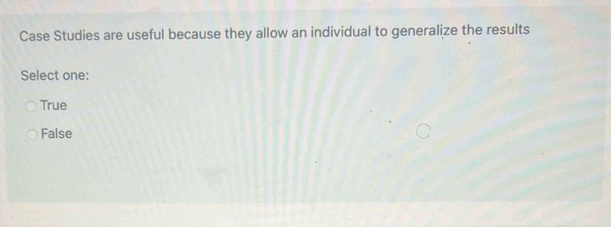Solved Case Studies are useful because they allow an | Chegg.com