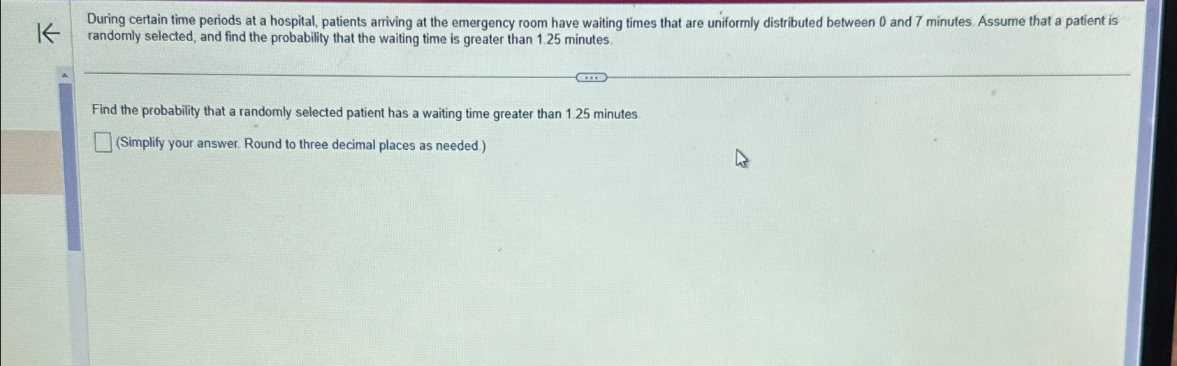 Solved During certain time periods at a hospital, patients | Chegg.com
