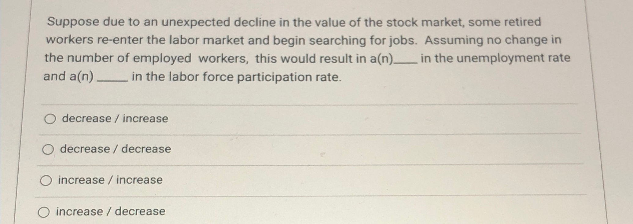 Solved Suppose due to an unexpected decline in the value of | Chegg.com