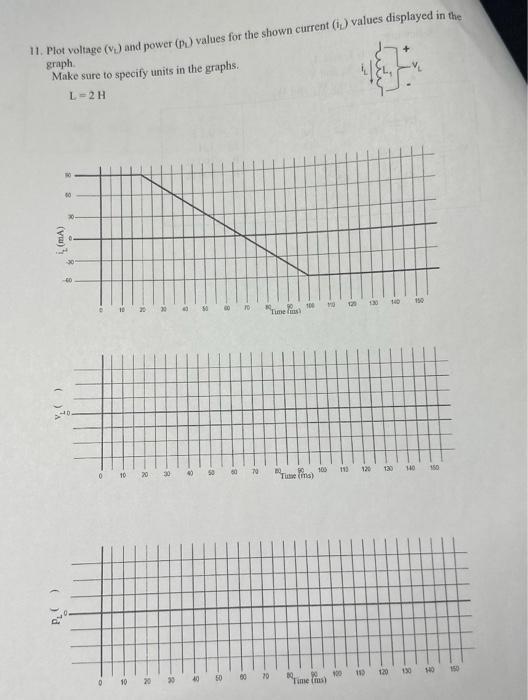 Solved 11. Plot voltage (vD) and power (pD) values for the | Chegg.com
