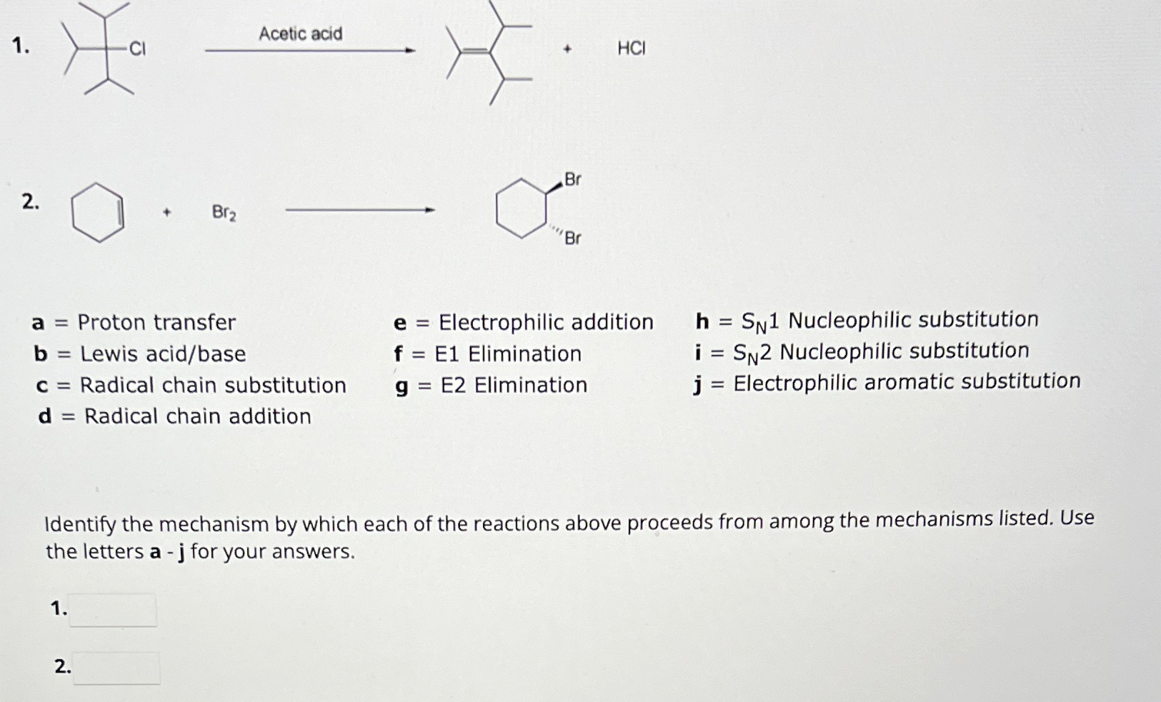 Solved a= ﻿Proton transferb= ﻿Lewis acid/basec = ﻿Radical | Chegg.com