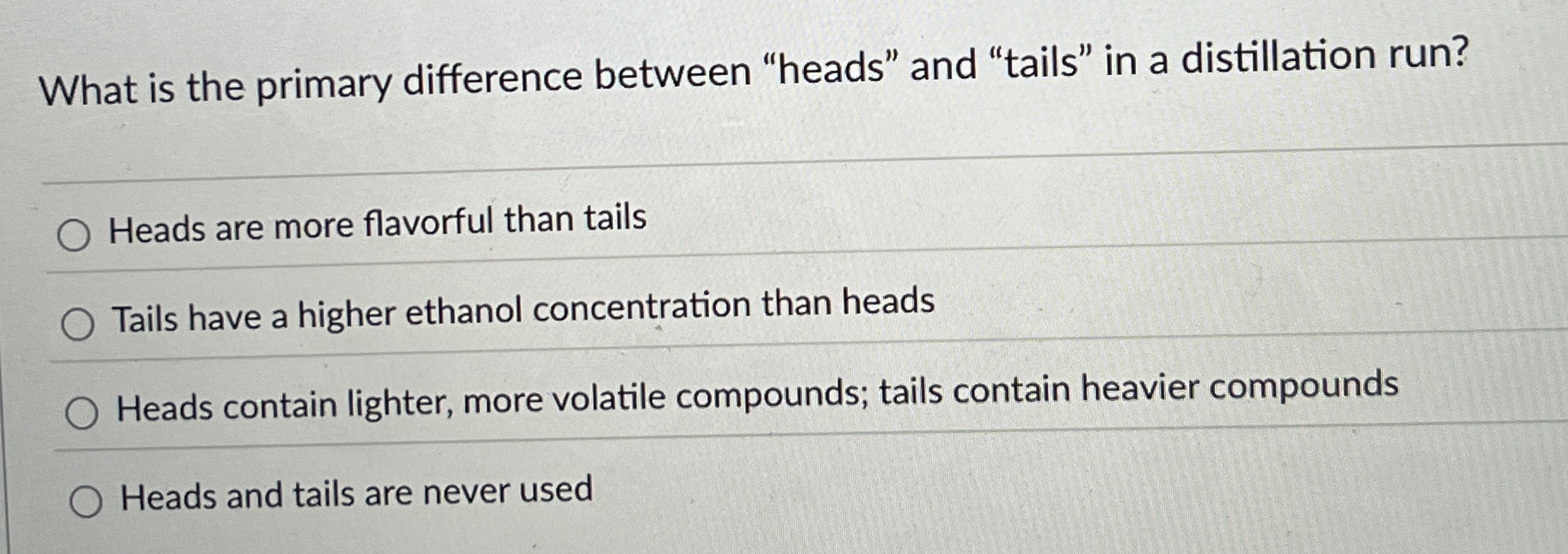 What is the primary difference between "heads" and | Chegg.com