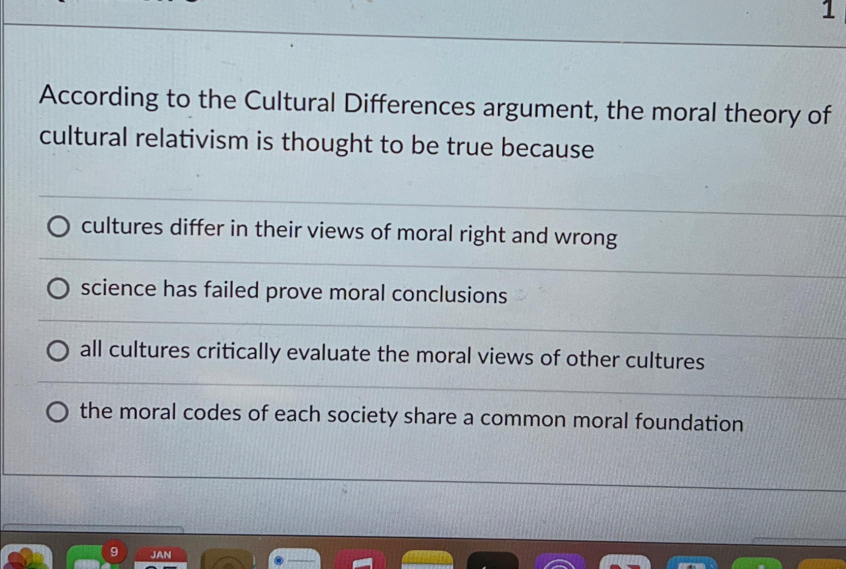 Solved According to the Cultural Differences argument, the | Chegg.com