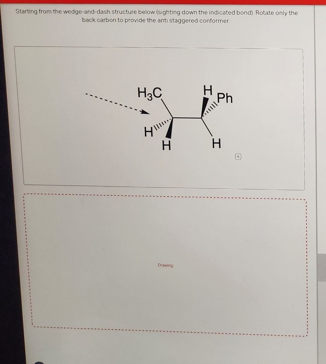 Solved Starting from the wedge-and-dash structure below | Chegg.com