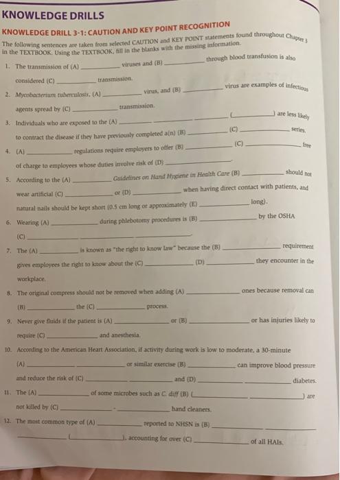 Solved MATCHING 3-4: TYPE OF SPILL AND CLEANUP PROCEDURE | Chegg.com