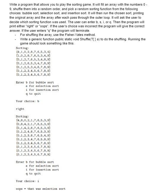 Solved in C#. please pay attention to how the output should | Chegg.com