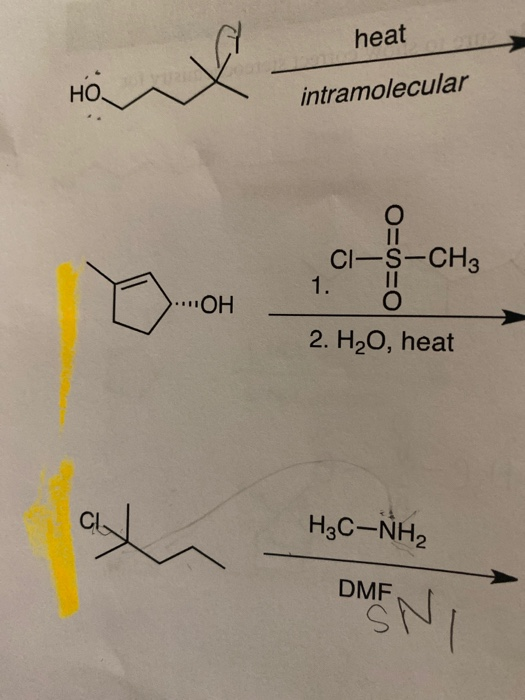 Solved heat НО, intramolecular O= CI-S-CH3 1. OH 0 2. H2O, | Chegg.com