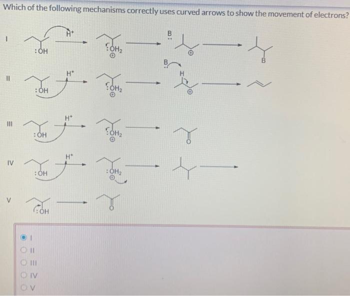 Solved Which of the following mechanisms correctly uses | Chegg.com