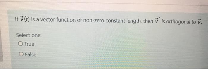 Solved if y(t) is a vector function of non-zero constant | Chegg.com