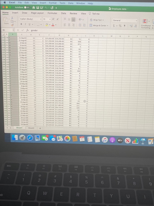 Lab 1: Data Entry In Excel Enter the data in Excel | Chegg.com