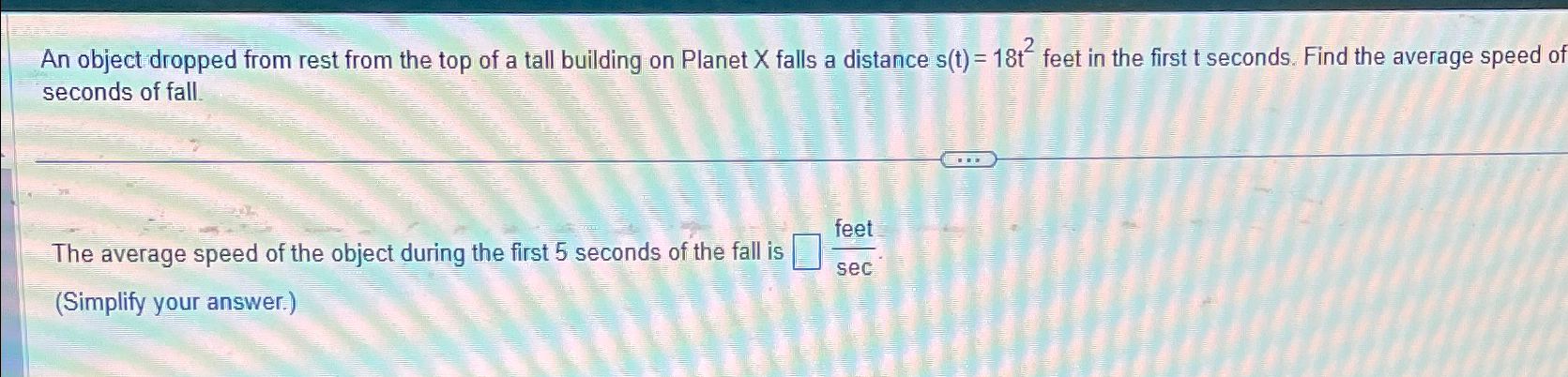 Solved An object dropped from rest from the top of a tall | Chegg.com