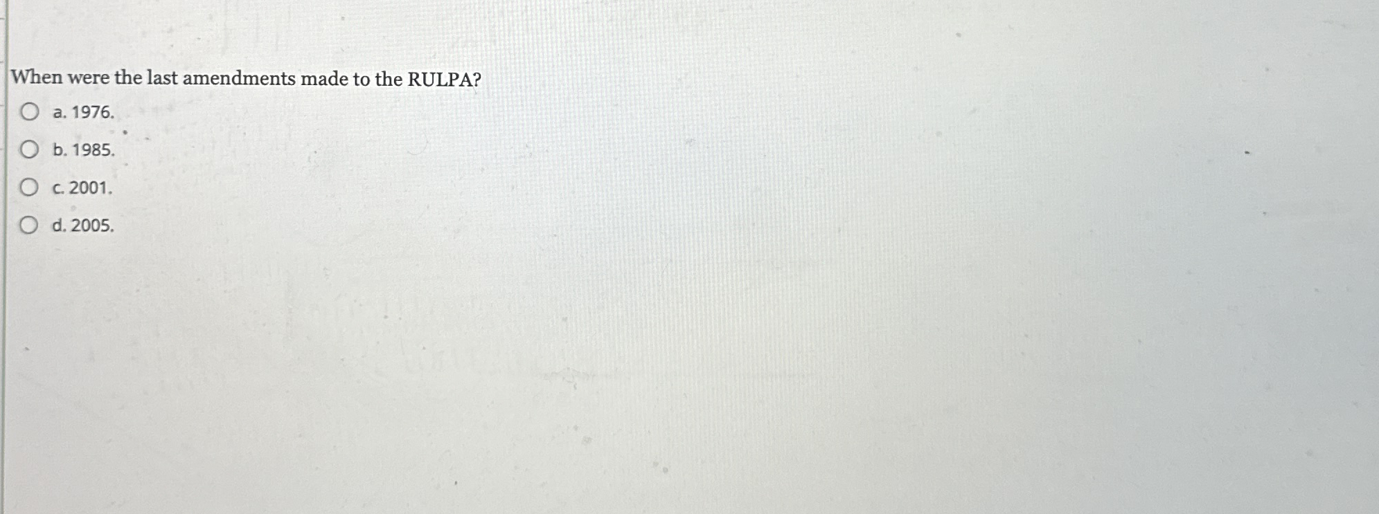 Solved When were the last amendments made to the | Chegg.com