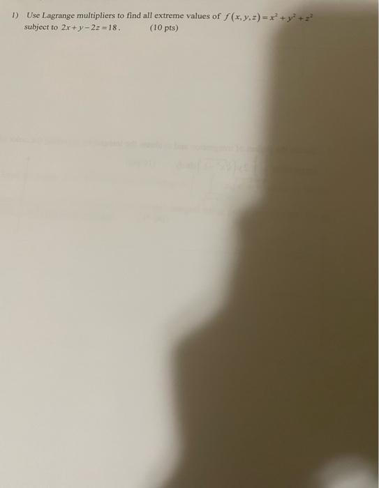Solved Hello wonderful person! This is for Calc 3. Please | Chegg.com