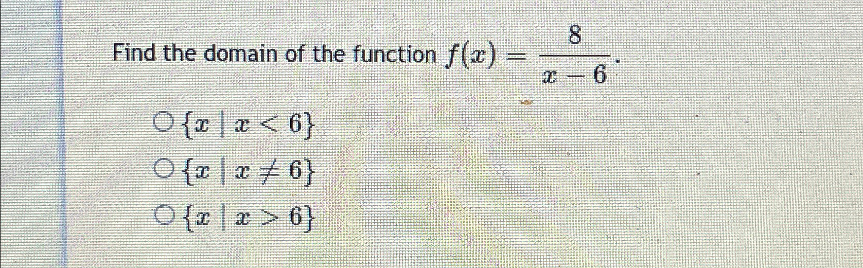 Solved Find The Domain Of The Function