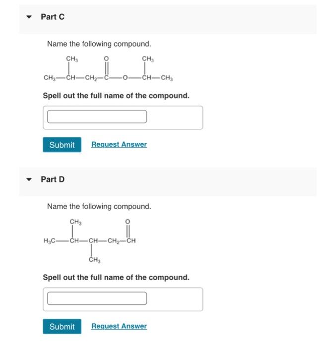 Solved Name the following compound. Spell out the full name | Chegg.com