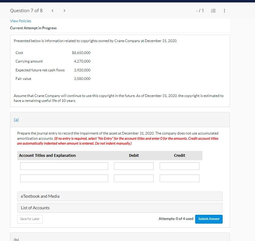 Solved View Policies Current Attempt in Progress Presented | Chegg.com
