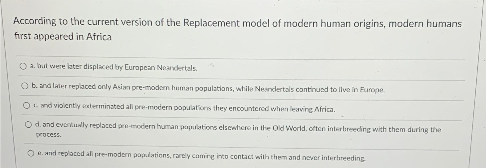 Solved According to the current version of the Replacement | Chegg.com