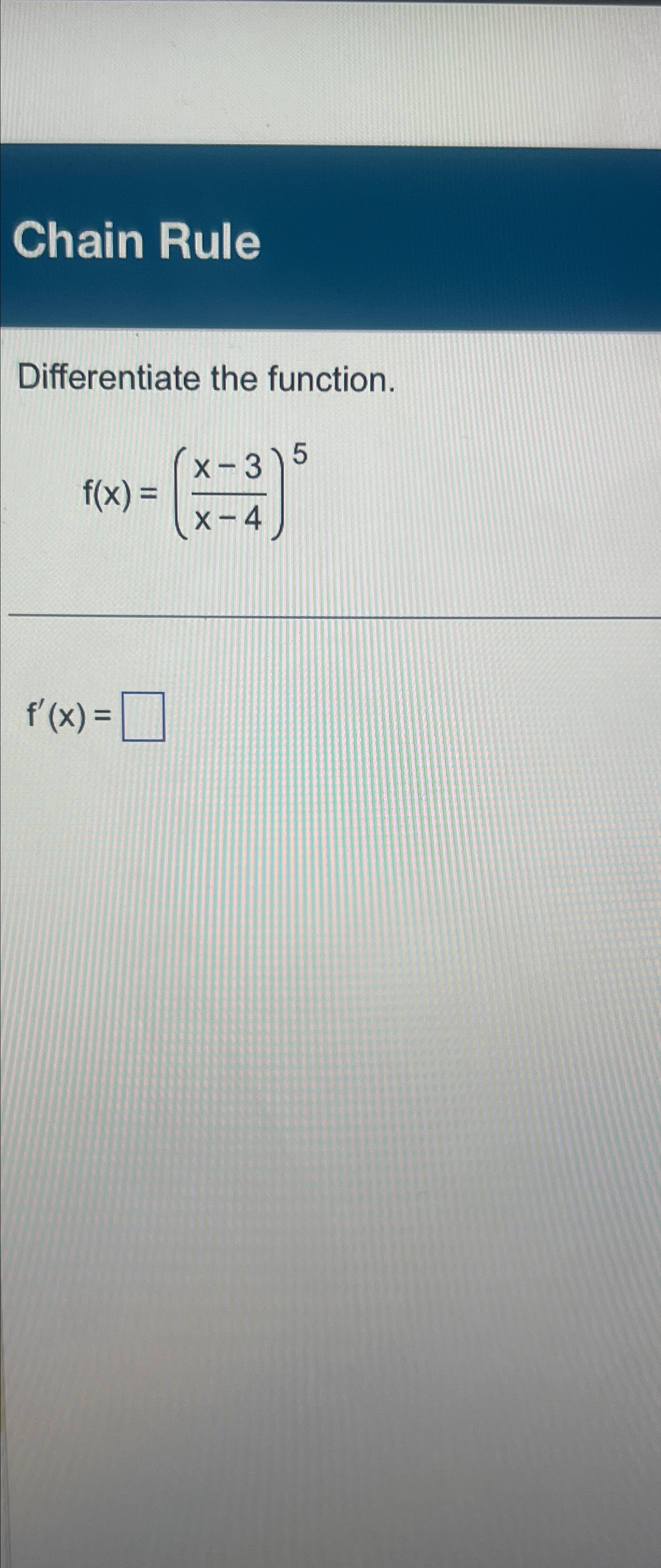 Solved Chain RuleDifferentiate the | Chegg.com