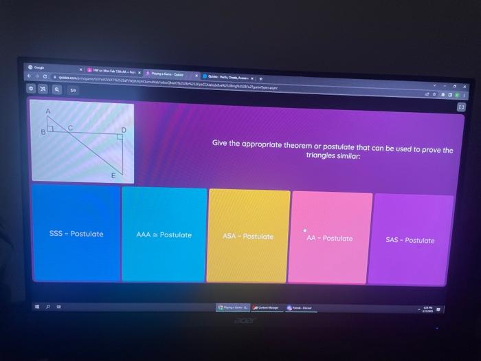 Solved Give the appropriate theorem or postulate that can be | Chegg.com