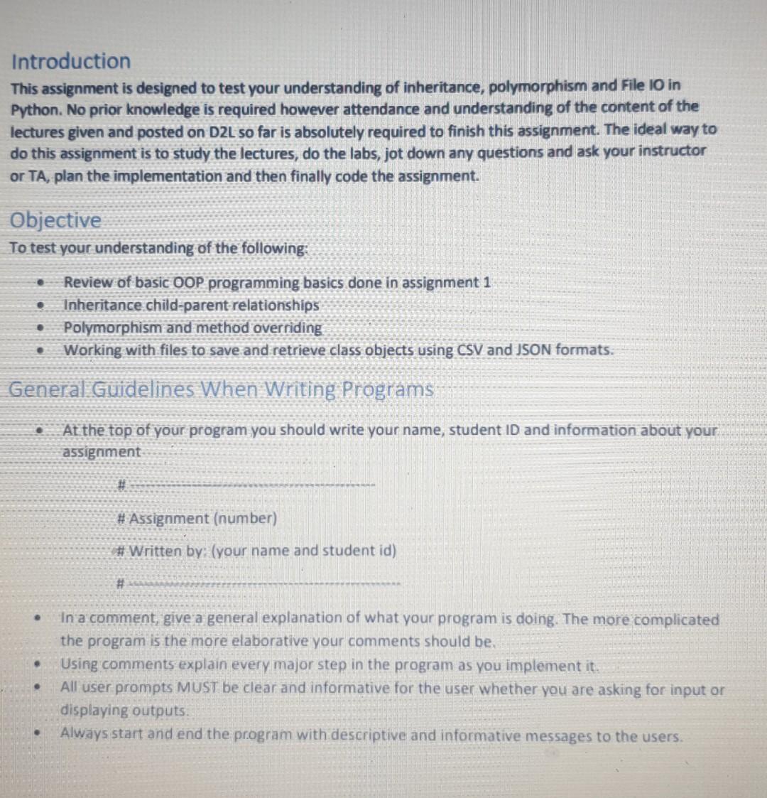 Solved Introduction This assignment is designed to test your | Chegg ...