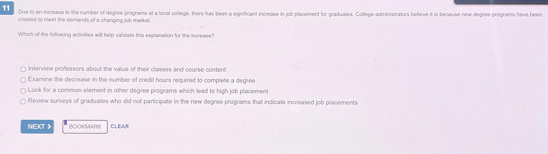 Solved 11 ﻿created to meet the demands, of a changing job | Chegg.com