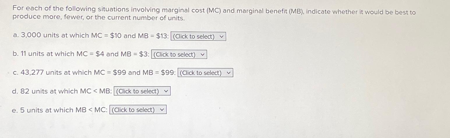 Solved For each of the following situations involving | Chegg.com