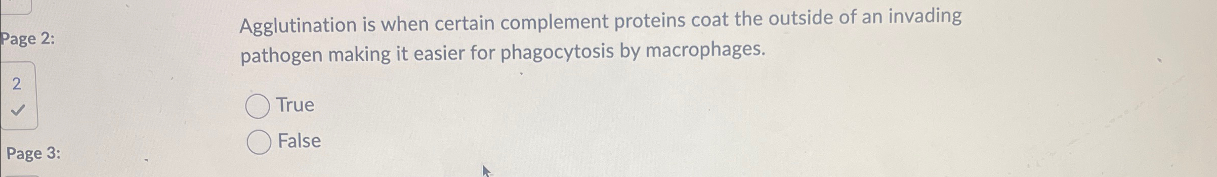 Solved Agglutination is when certain complement proteins | Chegg.com