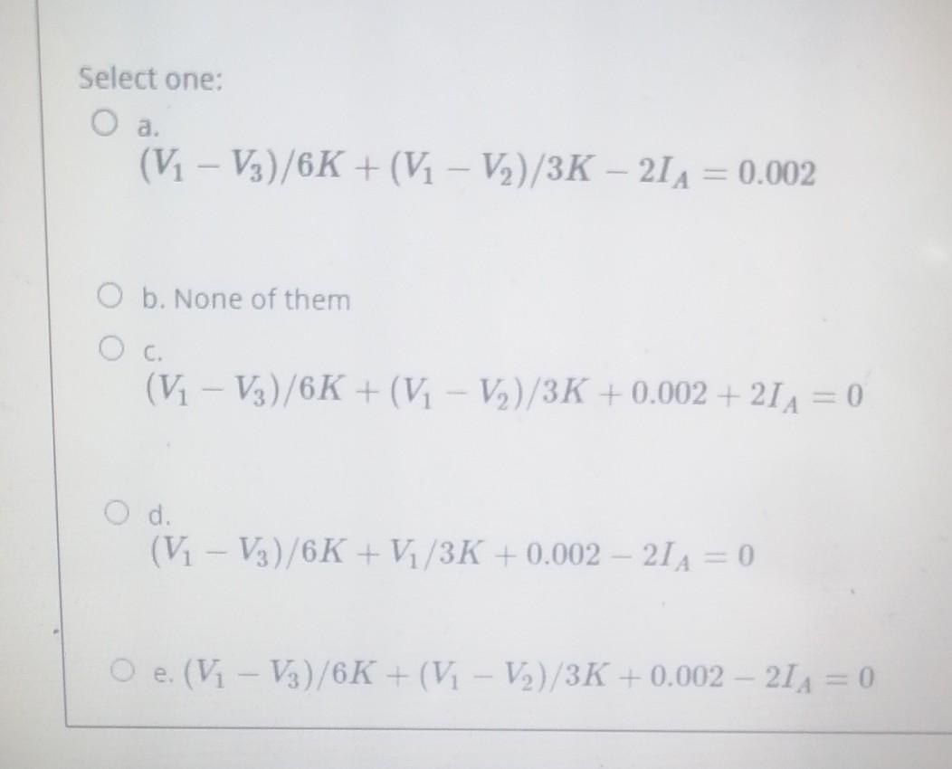 Solved Question 10 For the circuit below, the NVM equation | Chegg.com