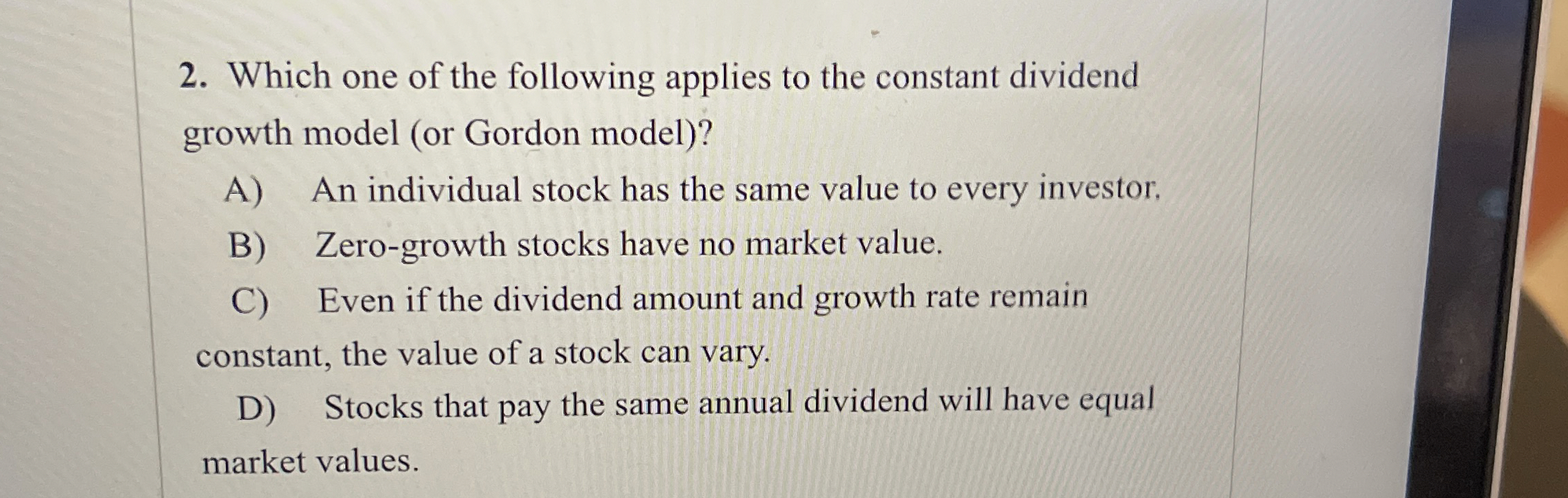 Solved Which one of the following applies to the constant | Chegg.com