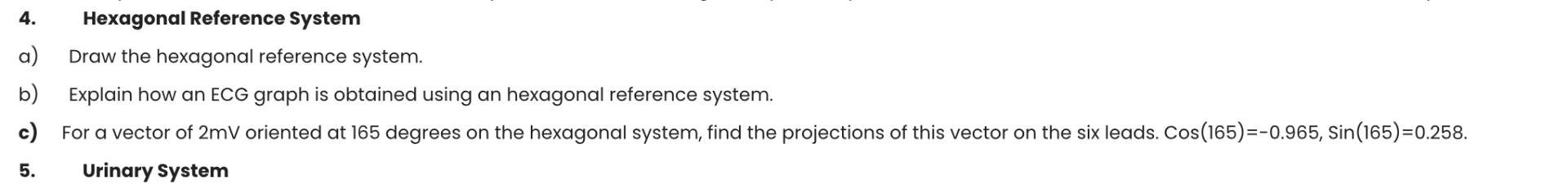 Solved Hexagonal Reference System a) Draw the hexagonal | Chegg.com