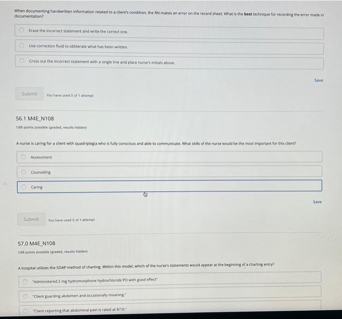 Solved When documenting handwritten information related to a | Chegg.com
