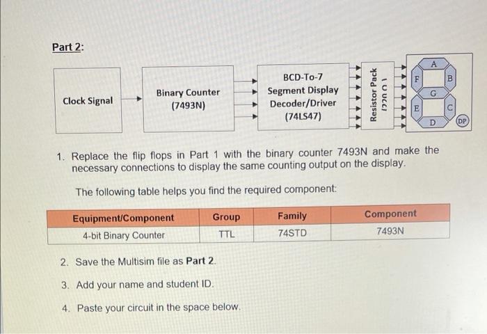 Solved please use the required components on the table: and | Chegg.com