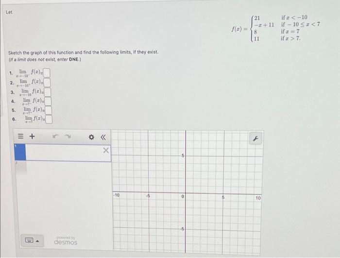 Solved Let f(x)=⎩⎨⎧21−x+11811 if x