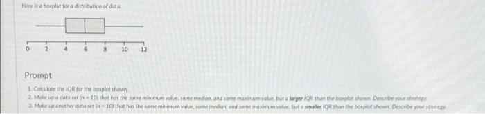 Solved Here is a boxplot for a distribution of data. 0 2 4 | Chegg.com