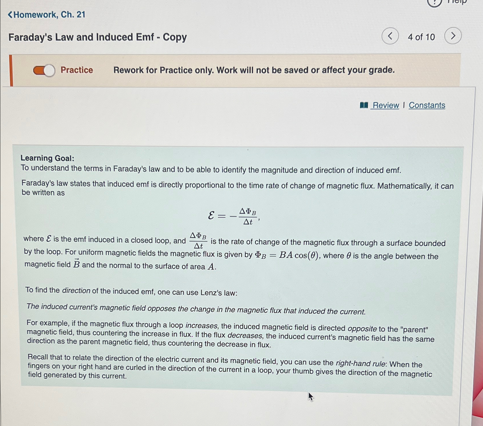Solved EΔΦBΔtΦB=BAcos(θ)θvec(B)AE=-ΔΦBΔtwhere E is ﻿the emf | Chegg.com