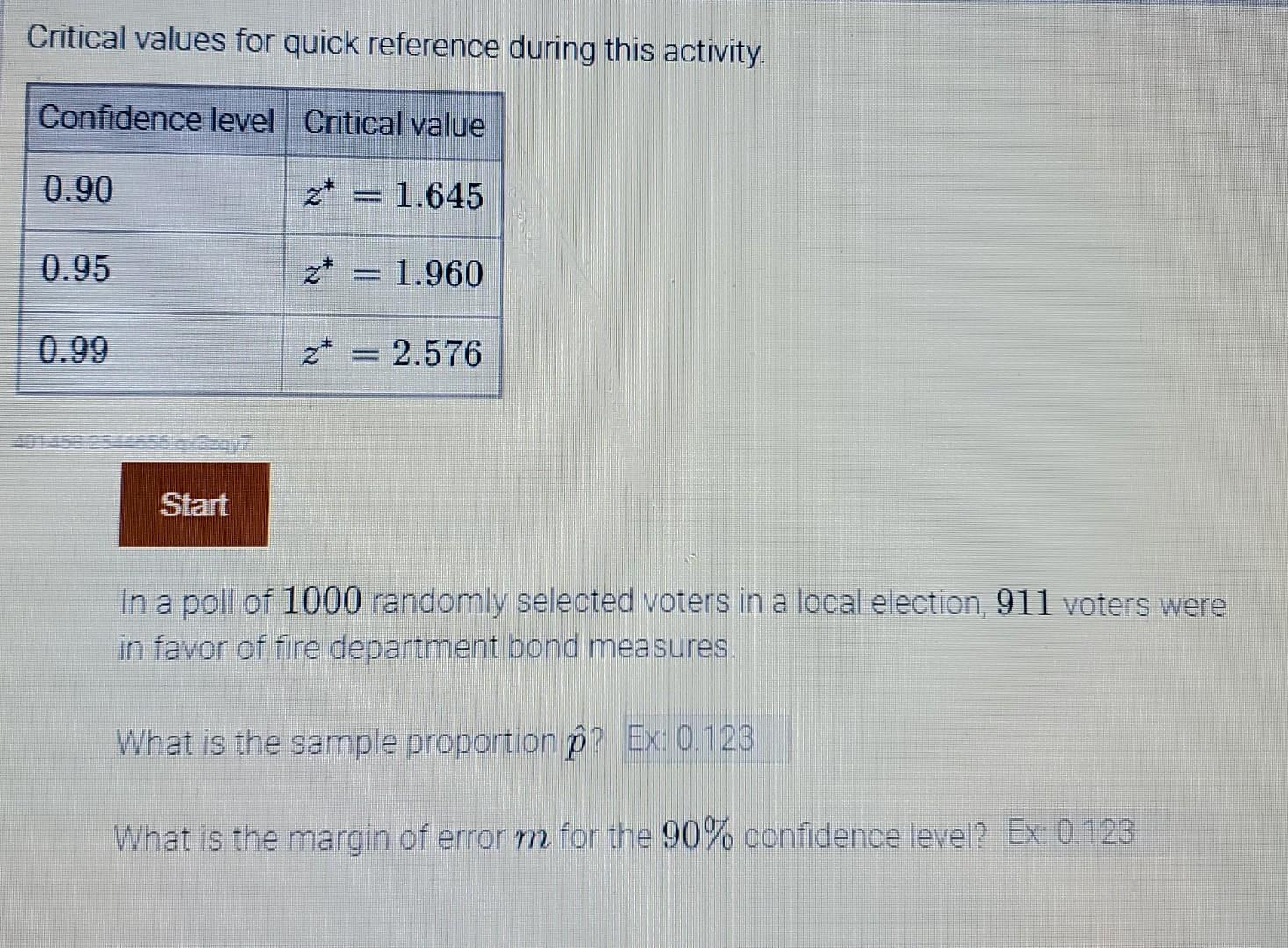 Solved Critical values for quick reference during this | Chegg.com