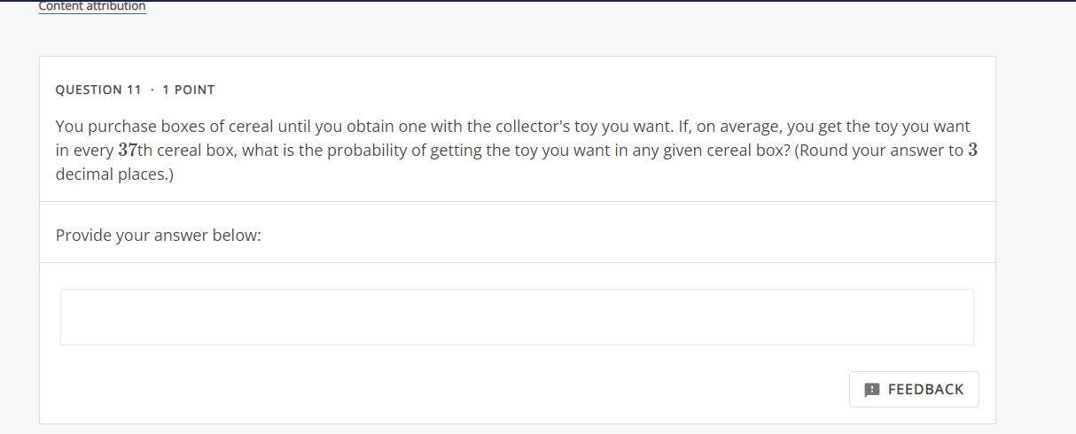 Solved QUESTION 11 * 1 POINTYou purchase boxes of cereal | Chegg.com Solved QUESTION 11 * 1 POINTYou purchase boxes of cereal | Chegg.com