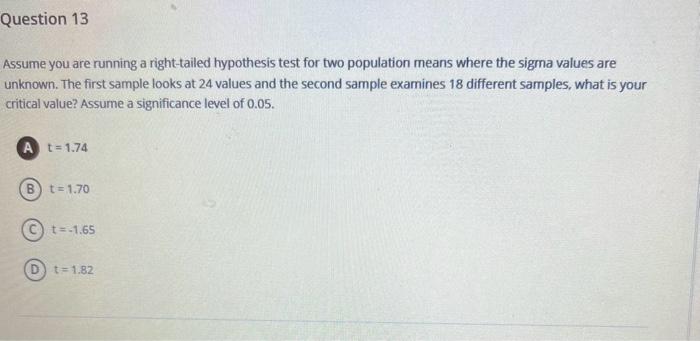 Solved Which of the following involve independent samples? | Chegg.com