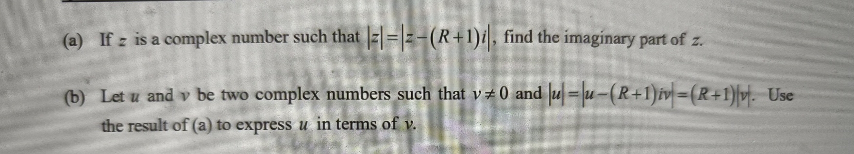 Solved (a) ﻿If z ﻿is a complex number such that | Chegg.com
