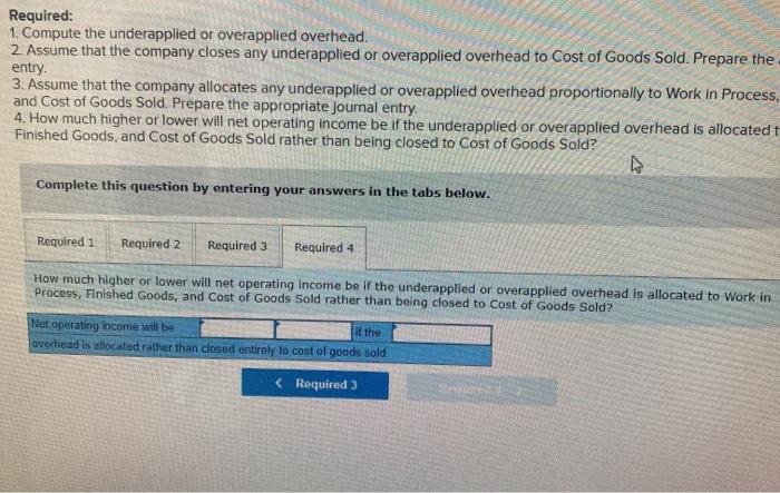 Solved 1 Problem 3-12 (Static) Predetermined Overhead Rate; | Chegg.com