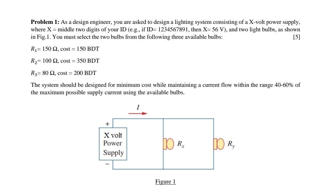 Solved Problem 2: Given the configuration in Fig.2, where x= | Chegg.com