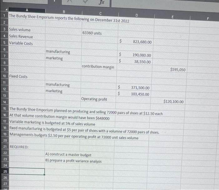 Solved provide answers in excel please. preferably with | Chegg.com