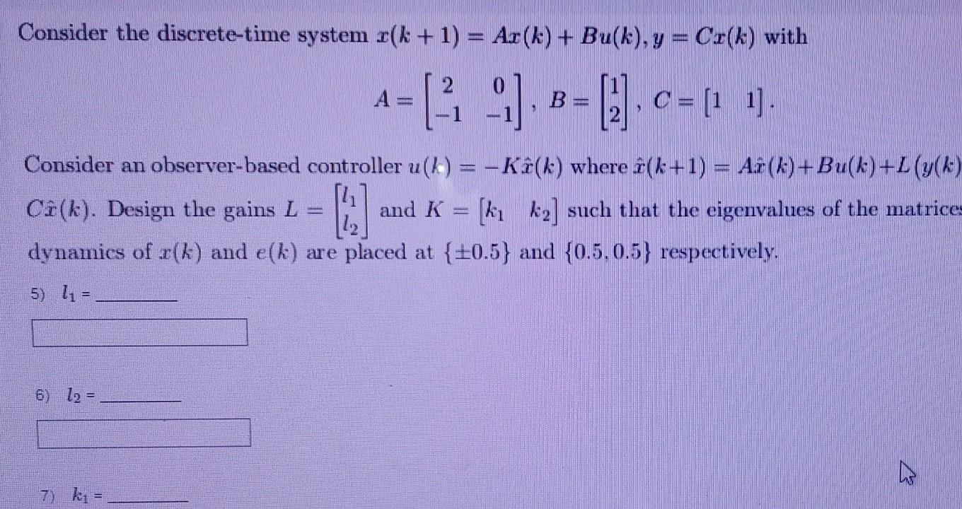 Solved Consider the discrete-time system | Chegg.com