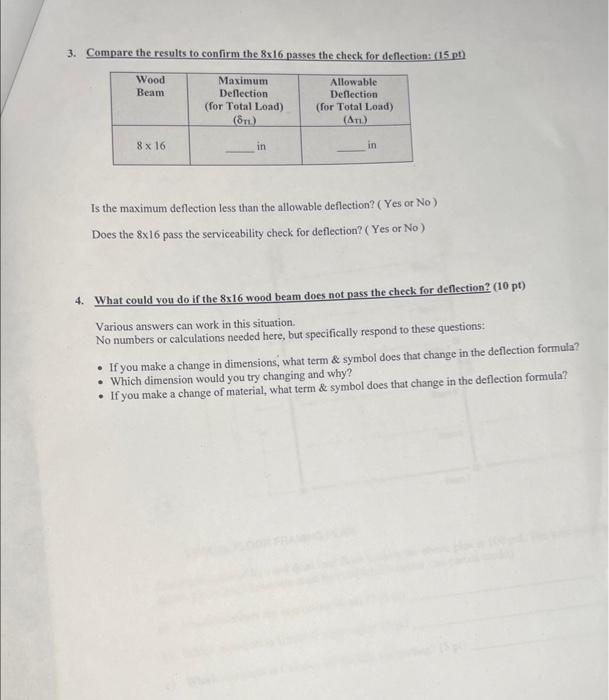 Solved HW 5 -DEFLECTION This problem is similar to Example 1 | Chegg.com