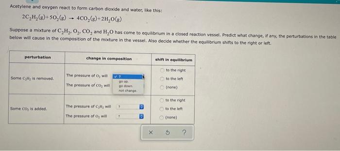 Solved Acetylene and oxygen react to form carbon dioxide and | Chegg.com