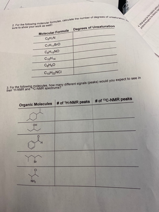 Solved CHEM 2425 Spectroscopy Problem Set 2 1. Label any | Chegg.com